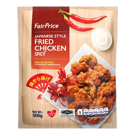 Fairprice Frozen Tori Karaage Japanese Fried Chicken Spicy Ntuc