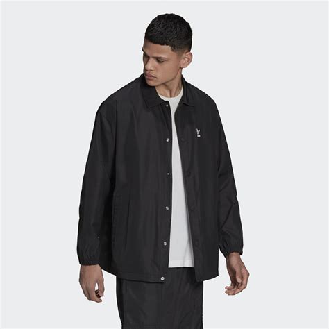 Adidas 男裝 外套 教練外套 口袋 三葉草 黑運動世界H09129 adidas Yahoo奇摩購物中心