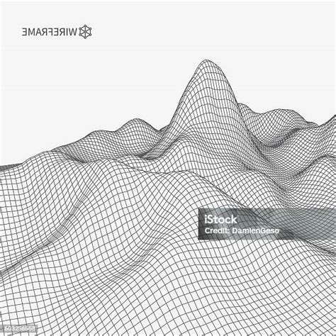 추상 벡터 가로 배경입니다 사이버 스페이스 그리드 3d 기술 일러스트레이션 0명에 대한 스톡 벡터 아트 및 기타 이미지 0명 과학 기하 도형 Istock