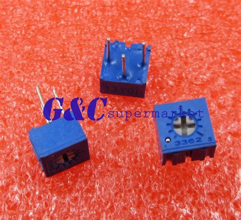 10pcs 3362p 103 3362 P 10k Ohm High Precision Variable Resistor Potentiometer Ebay