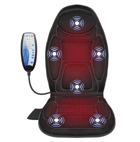Snailax Vibrating Back Massage Seat Cushion For Office With Heating