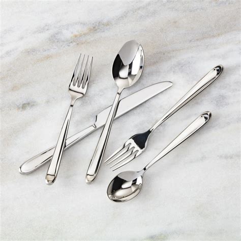 Fortessa Scoop 1810 Stainless Steel 20 Piece Flatware Set Service For