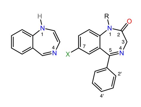Benzodiazepine Chemical Structure