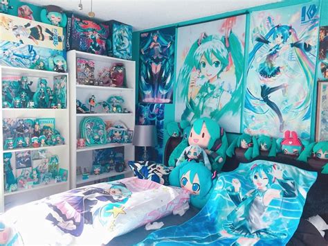 Finally Filled In A Gap With A Miku Poster 💙 Anime Bedroom Ideas