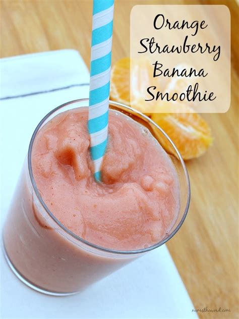Orange Strawberry Banana Smoothie Nums The Word