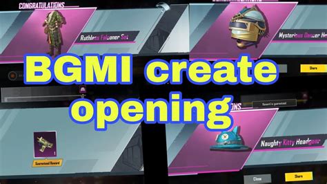 Bgmi Create Opening 😍😲😲😲100 Youtube