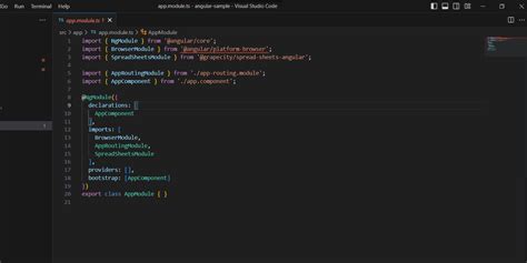 SpreadSheetsModule Does Not Appear To Be An NgModule Class SpreadJS