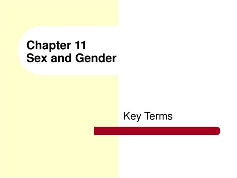 Ppt Chapter 11 Sex And Gender Powerpoint Presentation Free Download