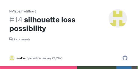 silhouette loss possibility · issue 14 · nvlabs nvdiffrast · github