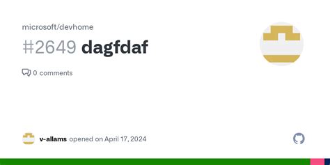 Dagfdaf · Issue 2649 · Microsoftdevhome · Github