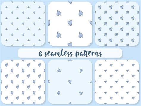 Blue Heart Pattern Vector Art Icons And Graphics For Free Download