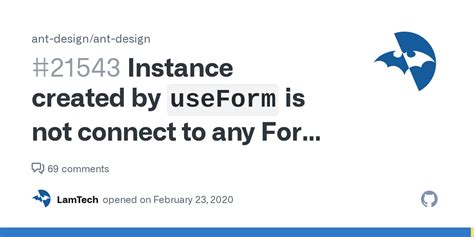 Instance Created By `useform` Is Not Connect To Any Form Element