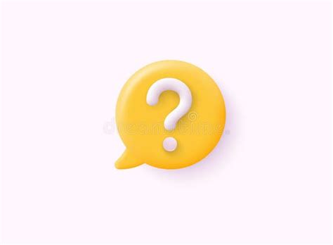 3d Yellow Question Mark Faq Problem Solution Symbol Stock Vector Illustration Of Information