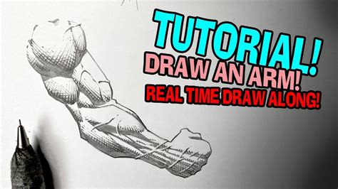 How To Draw An Arm Comic Book Style Real Time Draw Along 🤘🏻 Youtube