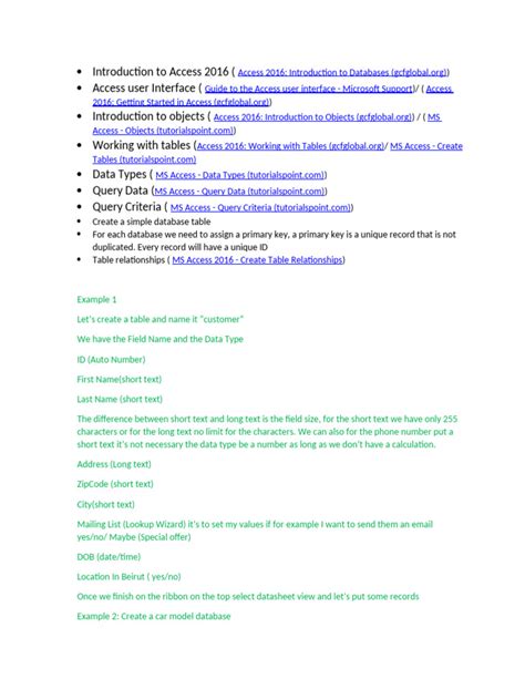 Ms Access Tutorial Pdf