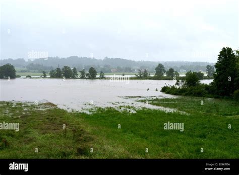 Diedorf Bavaria Germany June 1 2024 Flood In The Flood Area In