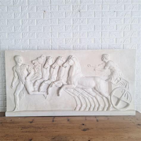 Plaster Bass Relief Of Chariot Race For Sale At Pamono