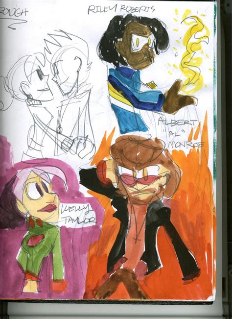Sketchpage 3 Rough Character Designs Three More By Lanceolleyfrie On