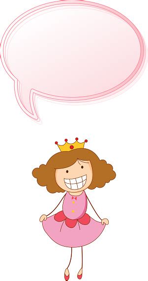 연설 거품소녀 공주 공주에 대한 스톡 벡터 아트 및 기타 이미지 공주 기포 낱말 Istock