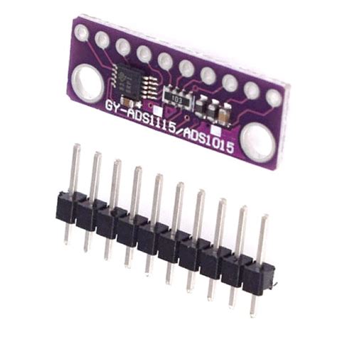 Adc類比數位轉換器 4通道 12bit Gy Ads1015類比轉數位模組 I2c界面 紫 蝦皮購物
