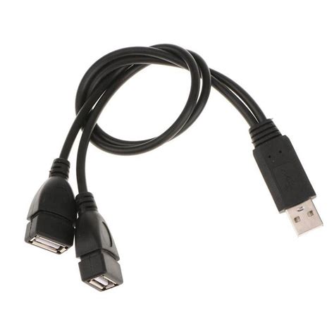 Tammyyerke Usb 20a Male To Dual Usb Female Jack Y Splitter Hub Adapter