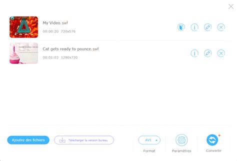 2 méthodes gratuites de convertir SWF en AVI