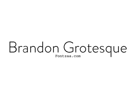 Brandon Grotesque Font Fontzaa Fonts Free Download