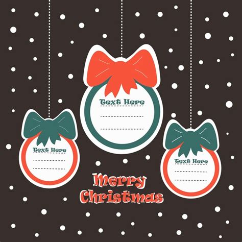 텍스트에 대 한 공간을 가진 크리스마스 장식 크리스마스 카드 디자인 엽서 배너 또는 디자인 서식 파일 평면 그림으로 프리미엄 벡터