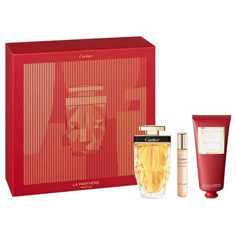 La Panthere By Cartier 75ml Parfum 3 Piece T Set Perfume Nz