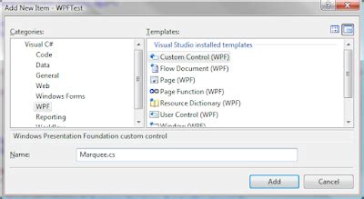 WPF Custom Controls Marquee Control