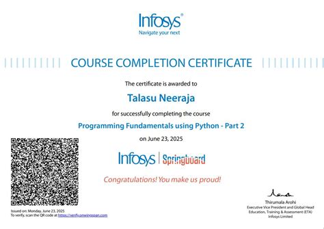 python infosysspringboard learningjourney programming pythonfundamentals skillup talasu