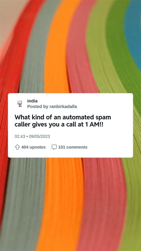 What Kind Of An Automated Spam Caller Gives You A Call At 1 Am R Rpv Yo