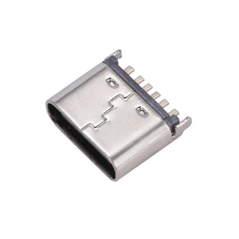 High Quality Usb Connector Type C Female Dip 6p Cf Connector China Usb Connector And Type C