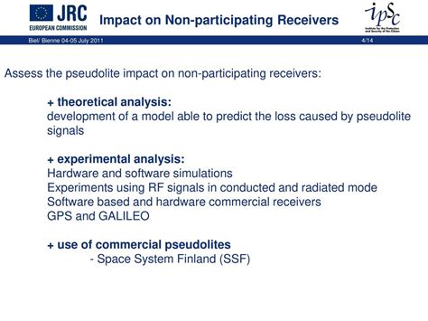 se40 meeting on pseudolites jrc test results ppt download