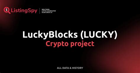 LuckyBlocks LUCKY Crypto Project LUCKY Token Listings Events Analysis ListingSpy