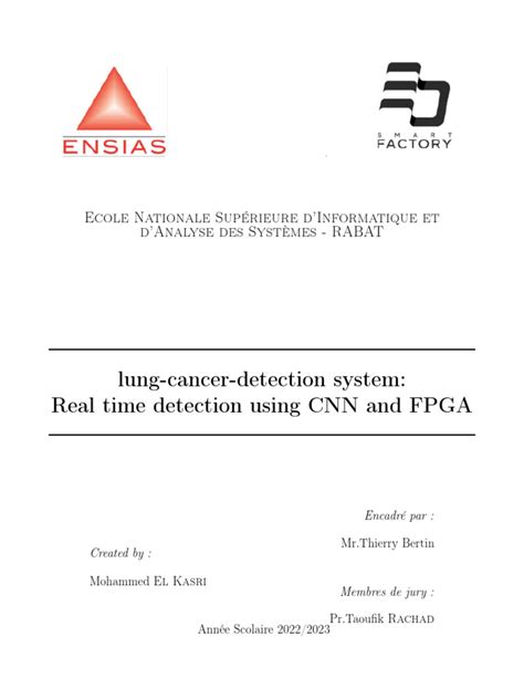 Lung Cancer Detection Project Pdf