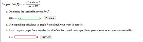 Solved Suppose That F X X2 4x 6 5x 12 A Determine