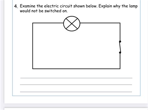 Solved Examine The Electric Circuit Shown Below Explain Why