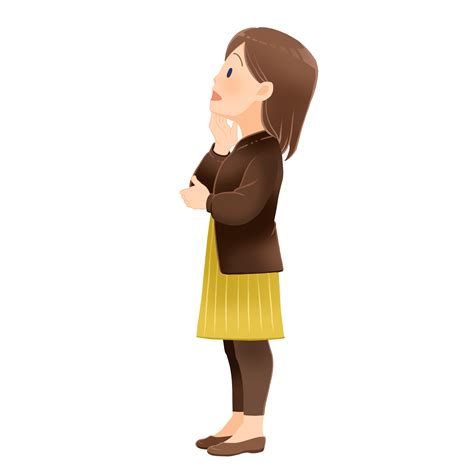 横向きの成人女性のイラスト エコのモト
