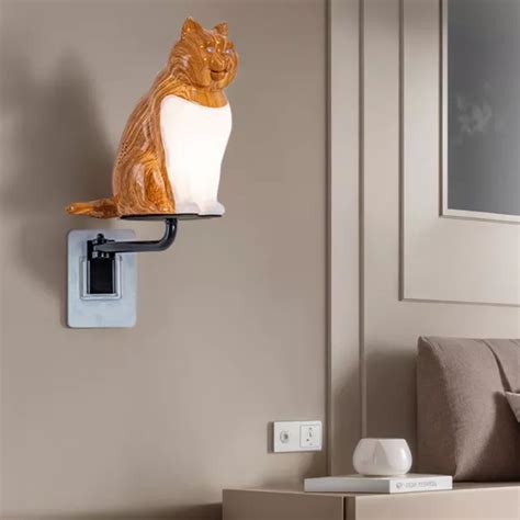 Led Cat Wall Lamp Usb Charging Cat Night Light Cat Sleep Light For