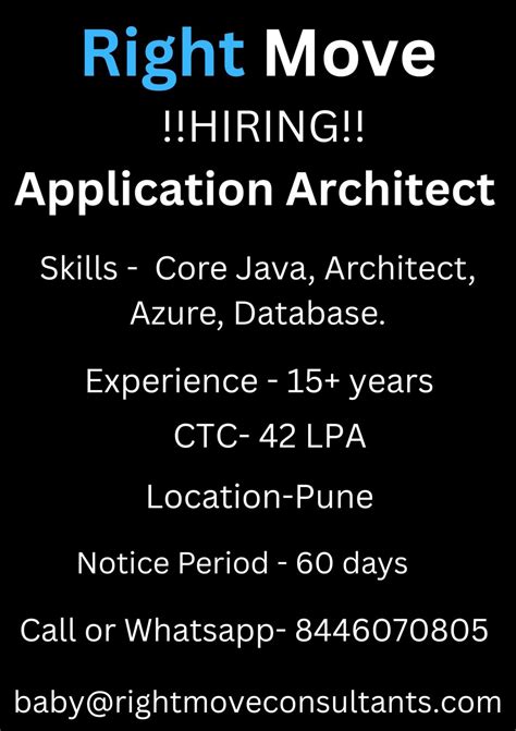 Applicationarchitect Corejava Dotnet Architect Azure Aws Database Hiringnow Rightmove