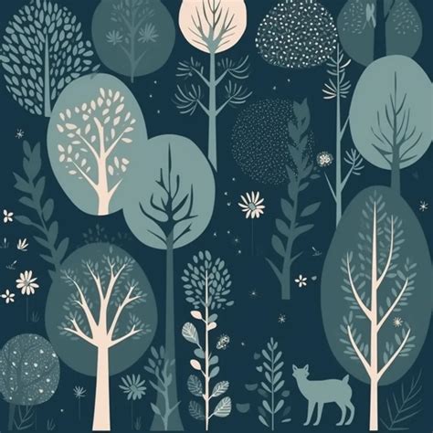 Might Forest Pattern Midjourney Prompt