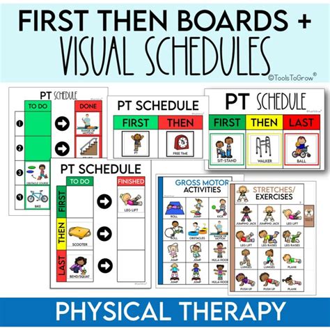 Physical Therapy Visual Schedule Boards Shop Tools To Grow