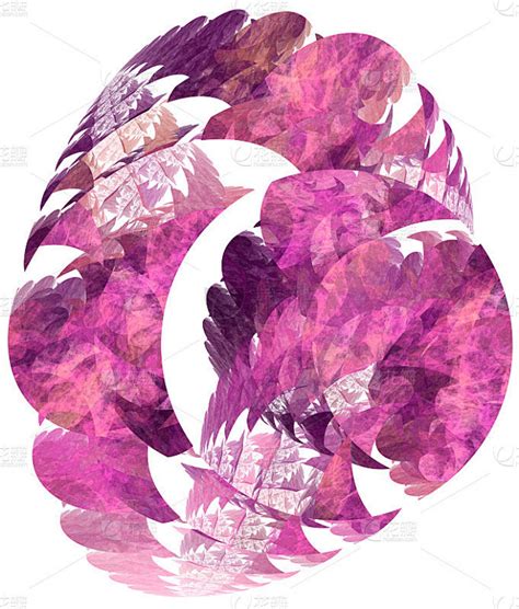 三维抽象分形插画背景创意设计