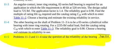 Solved 11 3 11 4 An Angular Contact Inner Ring Rotating