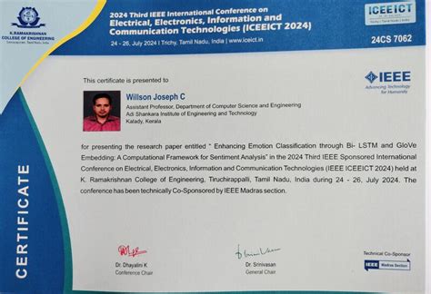 Willson Joseph On Linkedin Presented The Research Paper Entitled