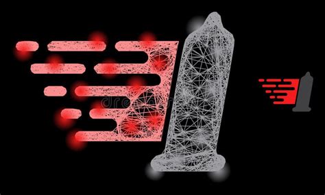 Glitter Linear Mesh Condom With Glare Spots Stock Vector Illustration Of Care Illuminated