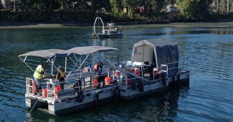 Sampling Support Barge Gravity Marine