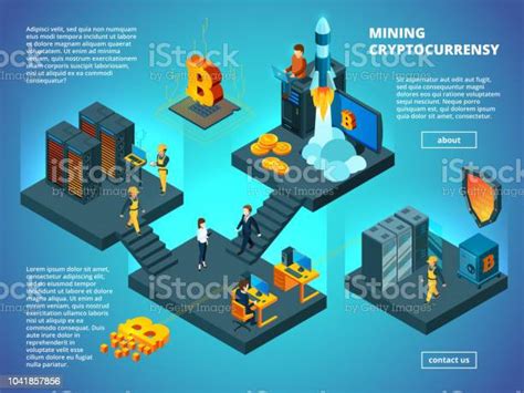 암호화 통화 개념입니다 Ico Blockchain 시작 사무실 분석 관리자 익명 컴퓨터 트랜잭션 벡터 아이소메트릭 구성 돈벌이에