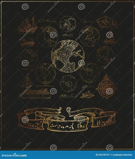 Atlas Of Continents Cartoon Vector 6628641
